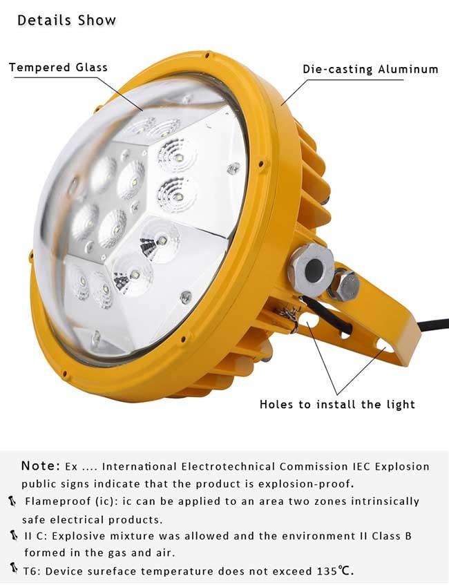 IP65 Waterproof Industrial Explosion Proof LED Lights 5500K Explosion ... IP65 Waterproof Industrial Explosion Proof LED Lights 5500K Explosion ...
